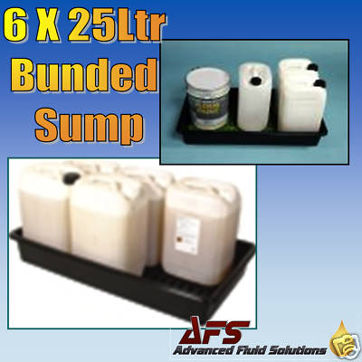 Bunded Drip Sump Spill Tray 6 x 25 Oil Chemical Storage | eBay UK