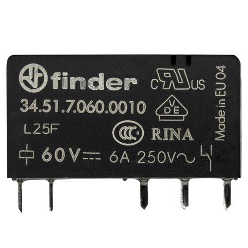 2pcs 34.51.7.060.0010, Replacement PCB Relay, 6A SPDT, 60V AC/DC - 240V ...