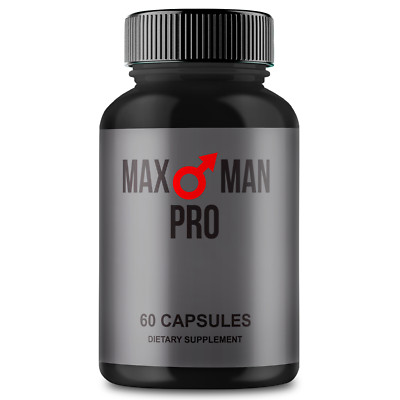 Max Man Pro Capsules, MaxMan Pro Men Dietary Supplement Pills (60 ...