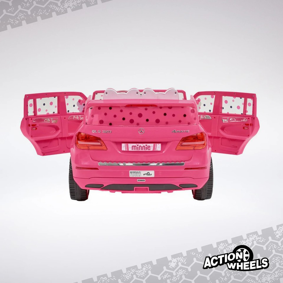 Disney Minnie Mouse Mercedes GLS 12V Battery-Powered Ride-On Car, Ages ...
