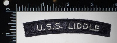 Cold War USN US Navy USS Liddle Ship Arc Tab Patch Patches | eBay