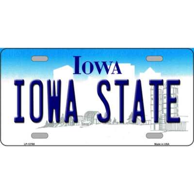 Iowa State Novelty Metal License Plate Tag LP-12768 | eBay