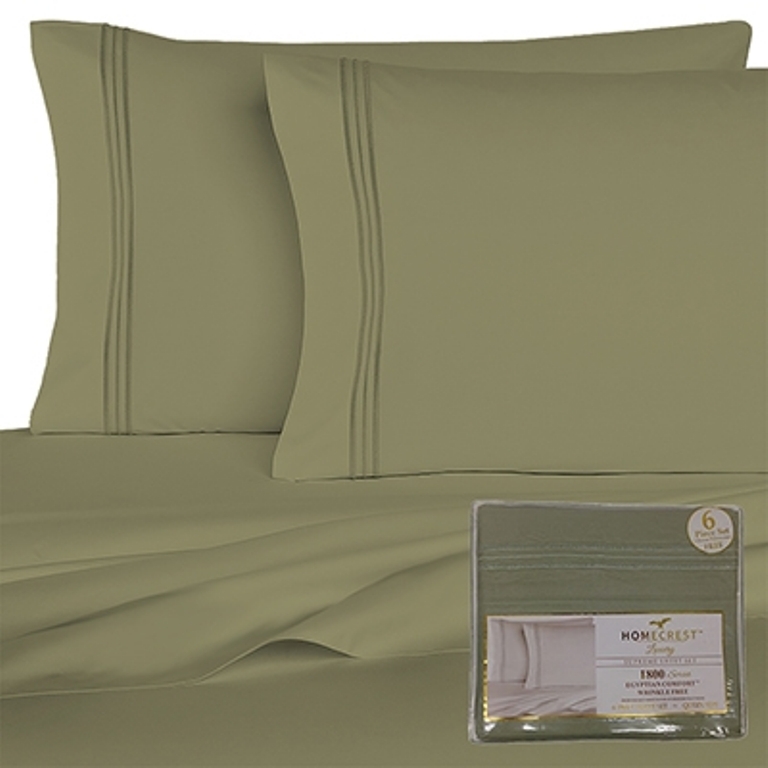 Bed Sheets Luxury Supreme 6 PC Sheet Set Sizes Queen King Assorted ...