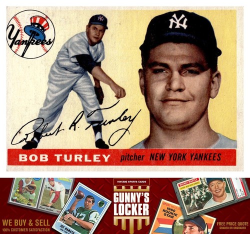 1955 Topps Bob Turley 38 New York Yankees | eBay