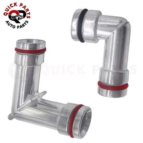 12565082 2PCS Aluminum Heater Hose Elbows Upper Lower for Chevy Pontiac ...