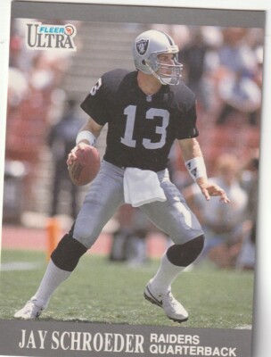 FREE SHIPPING-MINT-1991 Fleer Ultra Jay Schroeder #83 RAIDERS | eBay