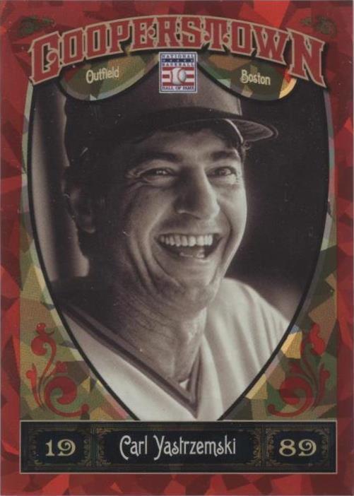2013 Panini Cooperstown Collection - Carl Yastrzemski #90 Red Crystal ...