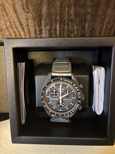 Omega x Swatch Watch Bioceramic Moonswatch Mission to Mercury Black ...