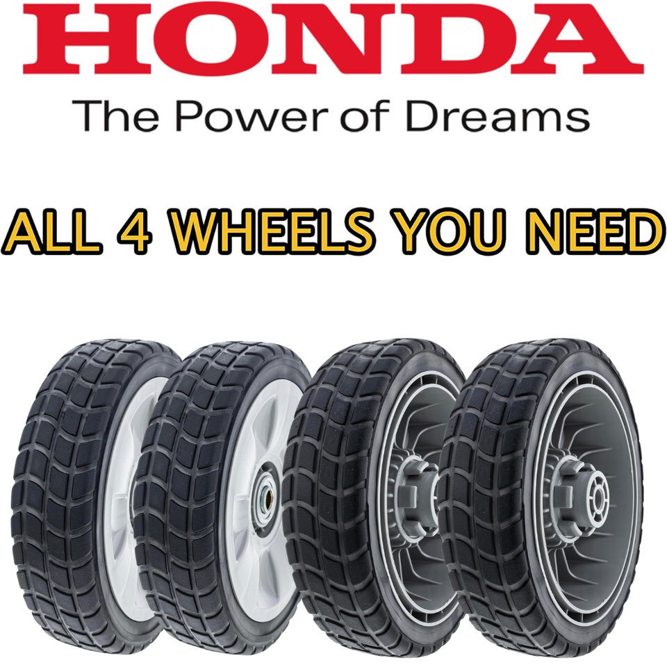 Genuine Honda Wheel Kit for Honda HRR216, 2 42710-VE2-M02ZE & 2 44710 ...