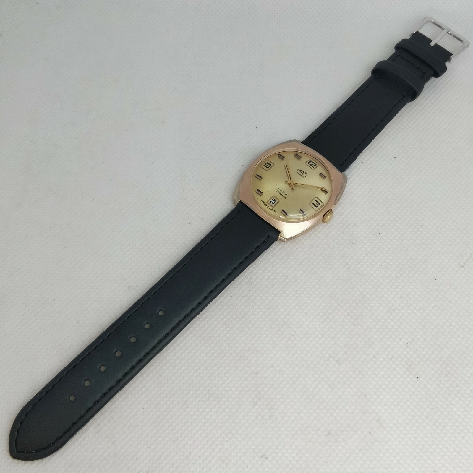 Maty Besançon 35mm 1970s Automatic ETA 2783 Lebrocantheure Montre ...