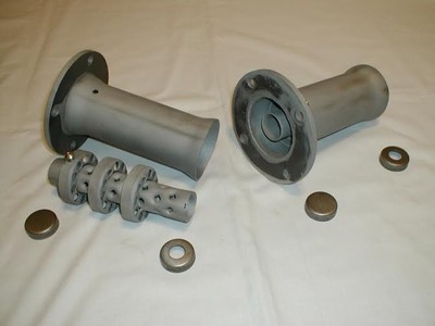 Fit Patriot 3.5" Lakester Baffles Lake Header Quiet Core With Removable ...