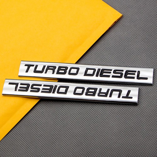 2x Black Metal Car Trunk Turbo Diesel Emblem Badge 6.7L V8 Engine ...
