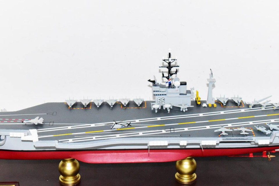 USS John F Kennedy 1990s CV-67 24 inch Model,Navy,Scale Model,Mahogany ...