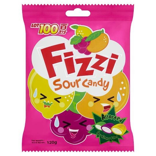 4 Pack Mix Flavors Lot 100 Fizzi Sour Candy 120gm | eBay