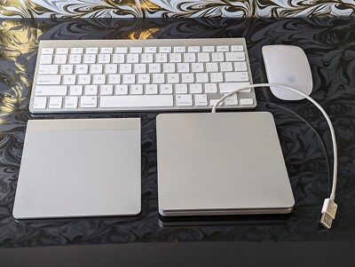 Combo Apple A1296 Mouse + A1314 Keyboard + A1379 USB Super Drive +A1339 ...