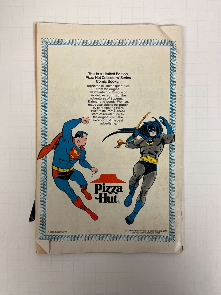 Batman #123 The Fugitive Batman Pizza Hut Collector's Edition Comic ...