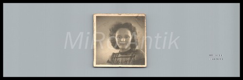 Foto, WW2 Wehrmachtshelferin aus Plauen, Passportrait f, 1943; L231L ...