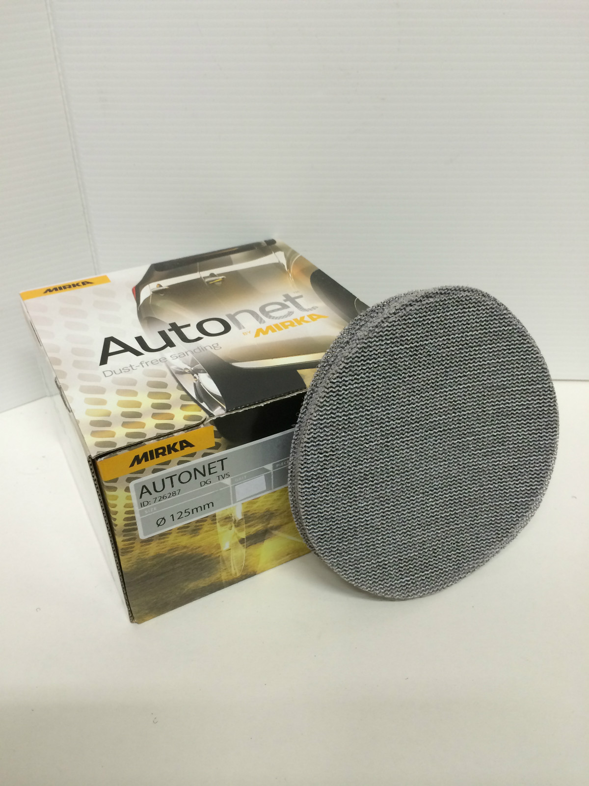Mirka Autonet Hook & Loop (125mm) Mesh Sanding Discs Pack/10 each P80 ...
