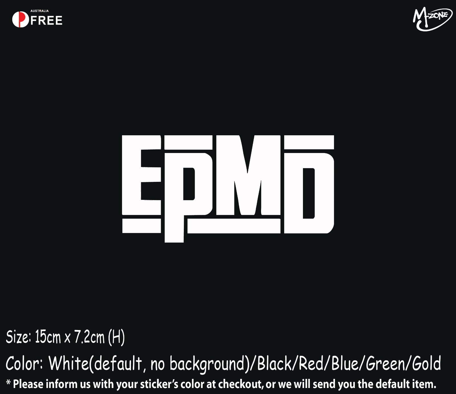 EPMD Sticker Decal -Reflective/Metallic Color Rock Band Best Gifts 15CM ...