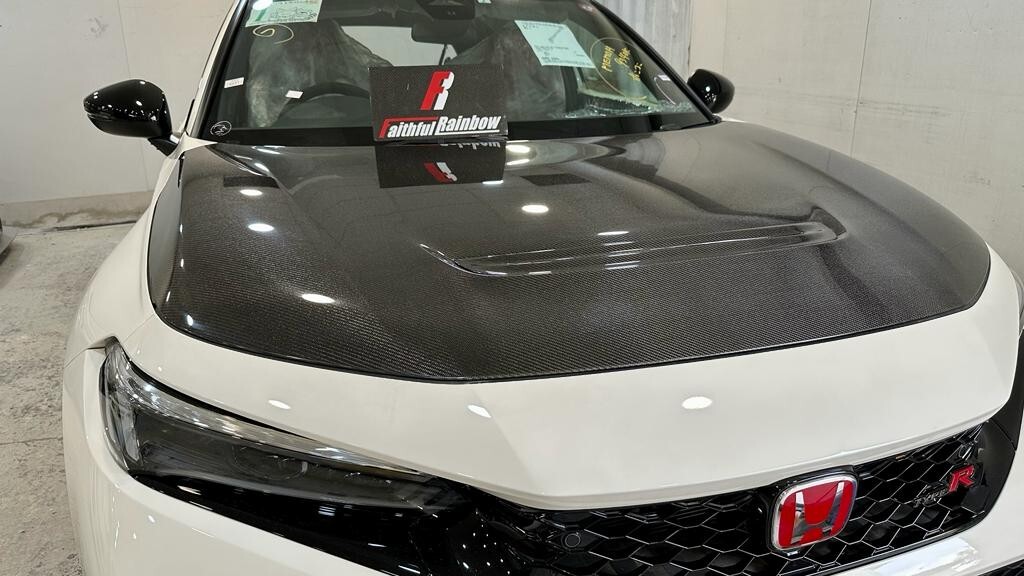 Real Carbon Fiber front hood bonnet fit for Honda 2023 Civic Type-R FL5 ...