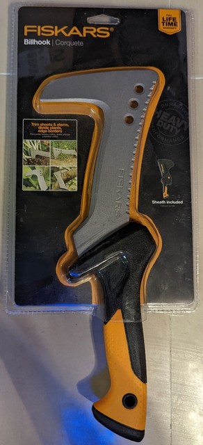 Fiskars 8506 Billhook Saw and Clearing Hook 6 Inch Blade With Sheath ...