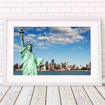 NEW YORK - Manhattan USA City Poster Picture Print Size A5 to A0 **FREE ...