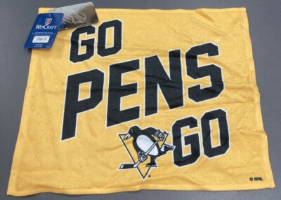 Pittsburgh Penguins Hockey NHL Gold "Go Pens Go" 15" x 18" Rally Towel ...
