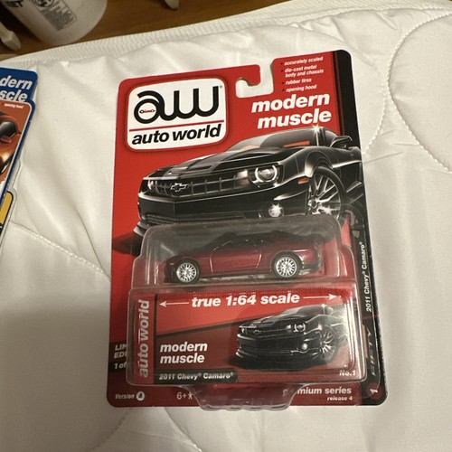 AUTO WORLD ULTRA RED MODERN MUSCLE 2011 Chevy Camaro VHTF CHASE 2017 | eBay
