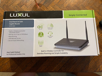 LUXUL XWR-1200 Wireless Dual-Band Wireless AC1200 Gigabit Router Open ...