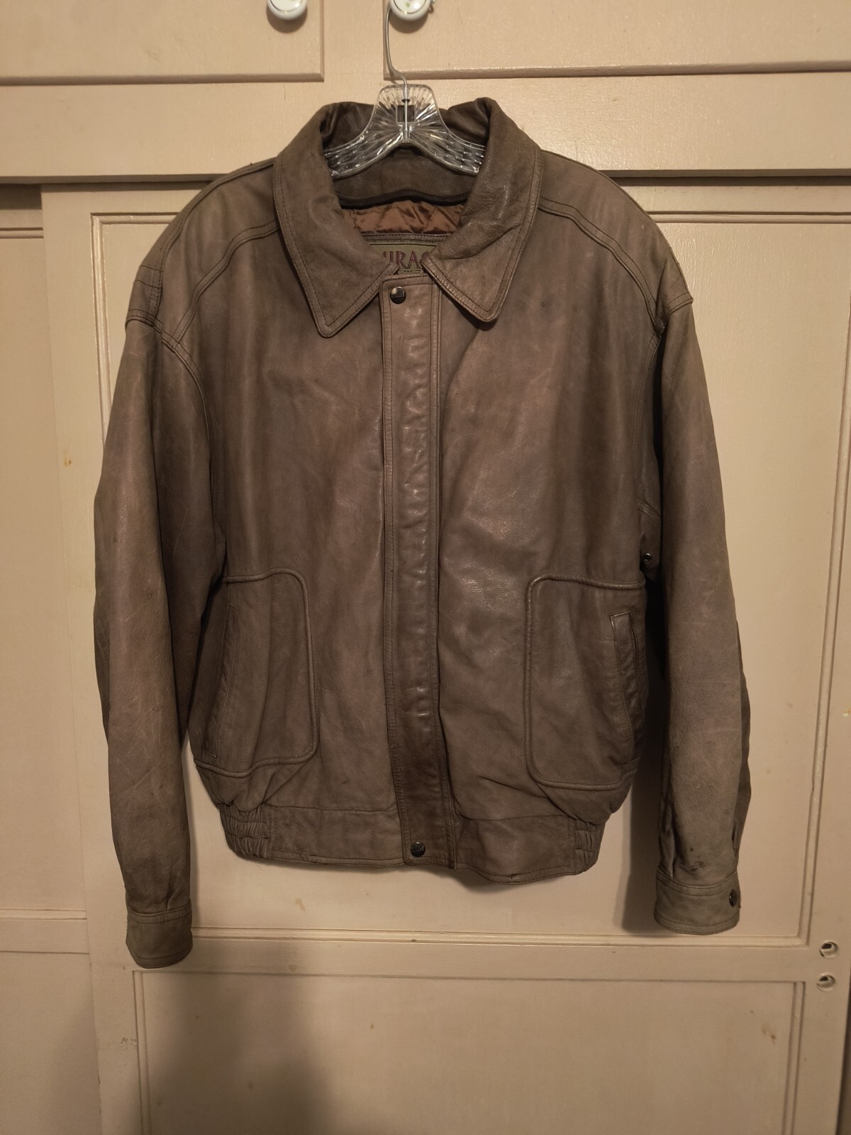 Vintage - Mirage - Genuine Brown Leather Jacket - X-L… - Gem