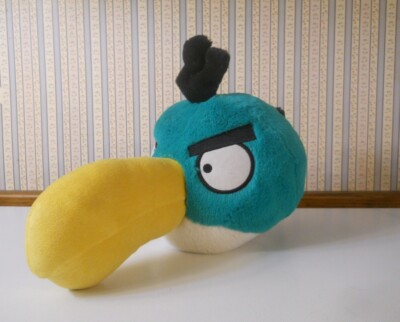 Angry Birds Hal Toucan green plush stuffed closed beak 2010 Rovio no ...