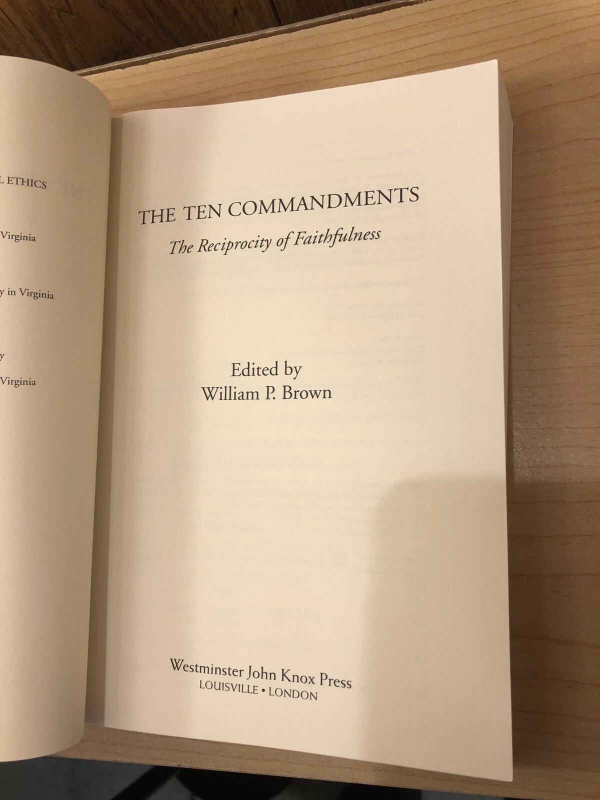 The Ten Commandments: Reciprocity of Faithfulness THEOLOGY, ESSAYS ...