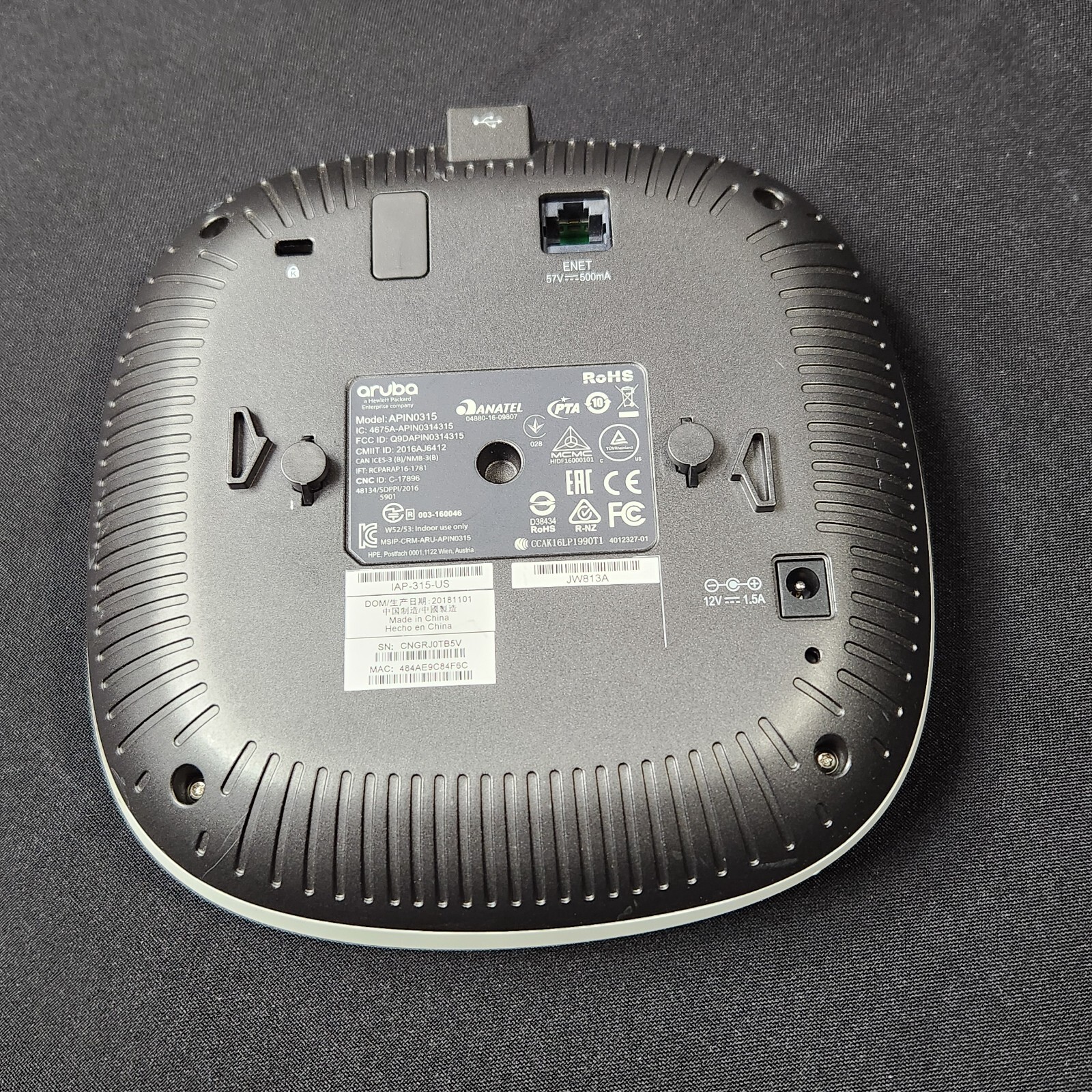 Aruba Networks APIN0315 Instant Iap-315 Wireless Access Point for sale ...