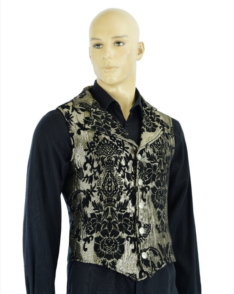 VICTORIAN GENTLEMAN'S ARISTOCRAT VEST TAPESTRY/STYLISH CASUAL VEST/BK ...
