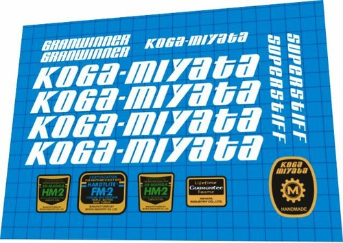 KOGA MIYATA GRANWINNER FRAME STICKER SET 1987 white | eBay