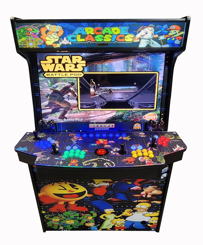 43" 4K Multicade Upright 4-Player Arcade Game | eBay