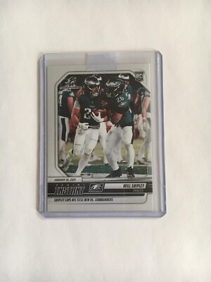 2024-25 PANINI INSTANT #278 RC WILL SHIPLEY CAPS NFC TITLE WIN VS ...