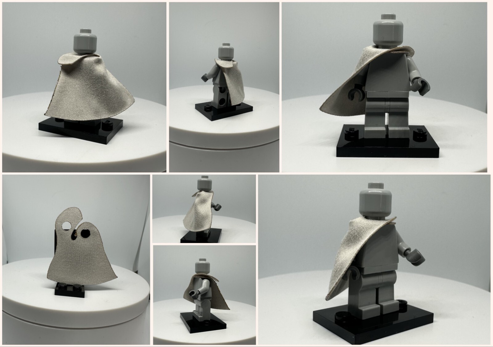 5 Cloth Asymmetrical Cape for LEGO Minifigures - Pick 5 colors ...