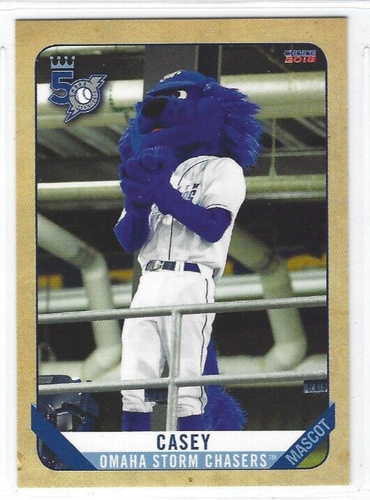2018 Omaha Storm Chasers (Triple-A Kansas City Royals) Casey (mascot ...