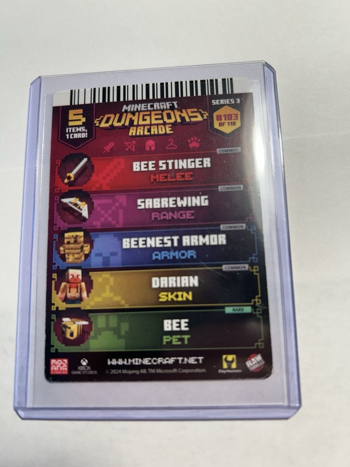 *RARE/SUPER-POPULAR* ^HERO FOIL CARD^ Minecraft Dungeons (#108 Hero ...