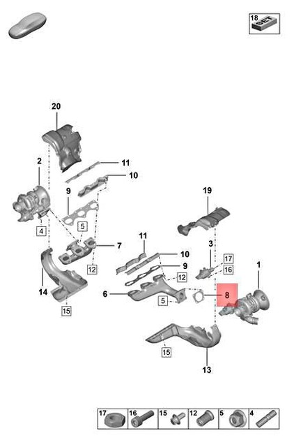 Genuine Porsche Manifold Gasket 0PB-145-039-A for sale online | eBay