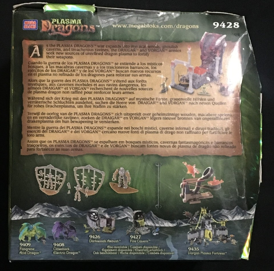 Mega Bloks Plasma Dragons # 9428 Ravine Battle | eBay