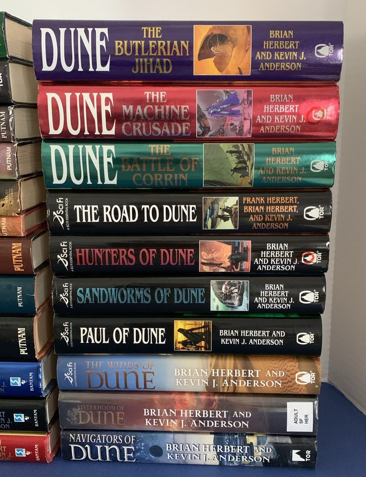 Lot of 22 ~ HC Books ~ Complete DUNE Series ~ Frank Herbert ~ Brian ...