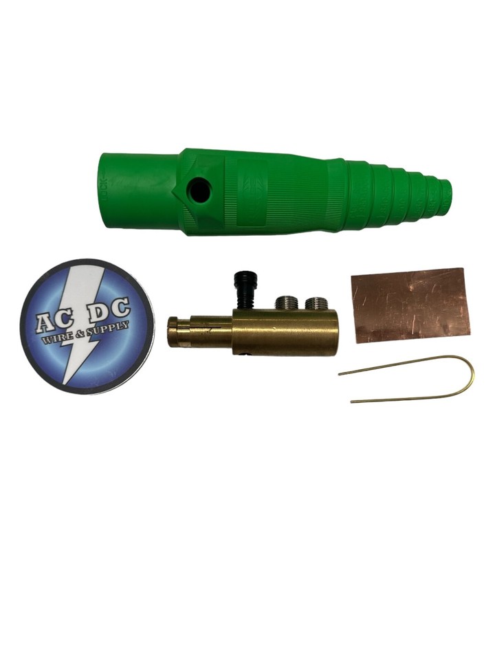 Hubbell HBL300 Cam-Lock Wire Set 6G - 2/0 Male Camlok Connector kit ...