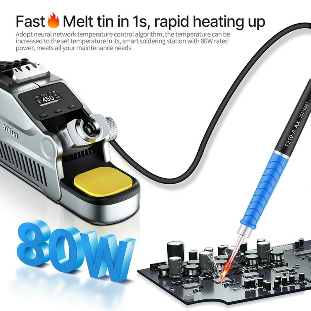 Portable Smart Chargeable Soldering Station with T210 and T115 Handle ...