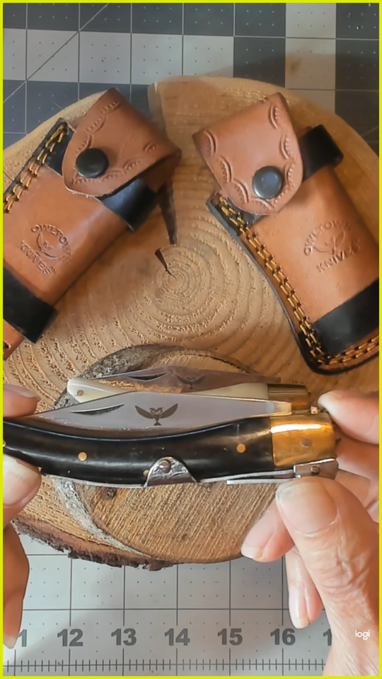 NEW 7 inch NAVAJA RAMPURI RATCHET POCKET KNIFE, choice BONE or BULL ...