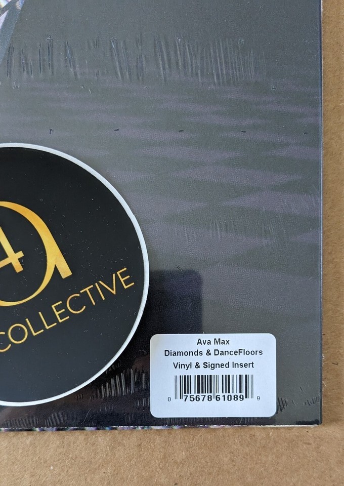 Ava Max Signed Card Diamonds Dancefloors Black Ice Vinyl Spotify ...