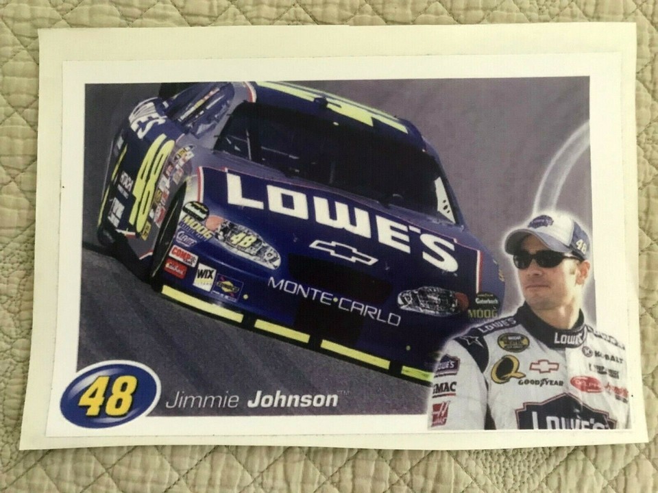 Jimmie Johnson #48 Lowe's Sticker 7" x 11" New Nascar | eBay