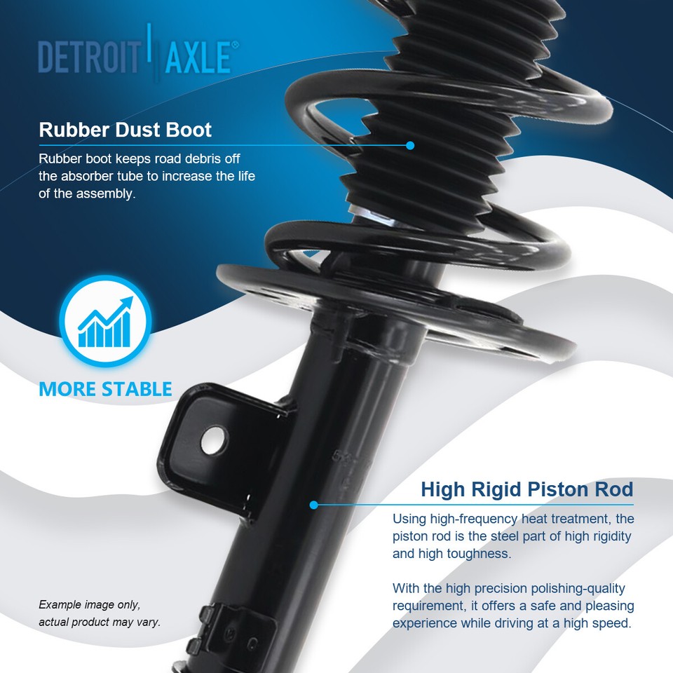 FWD Pair Front Struts with Coil Spring Assembly for 2011 2012 2013 Ford ...