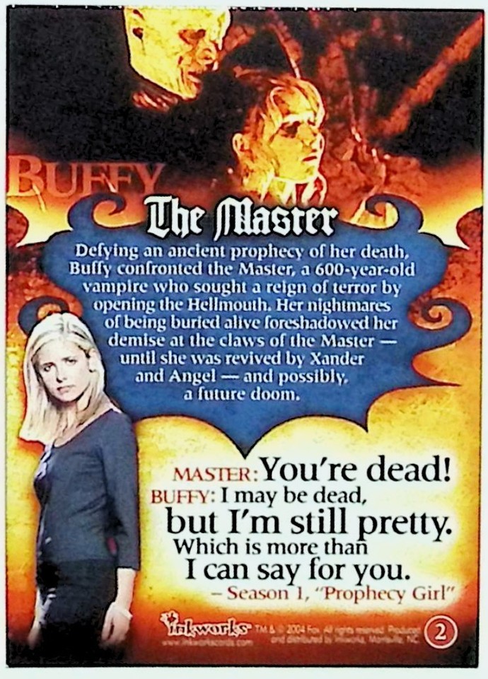 2004 INKWORKS BUFFY BIG BADS #2 THE MASTER BASE CARD NM | eBay